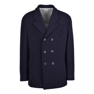Eleventy Peacoat - - Coats - Herren - Blau - 2XL