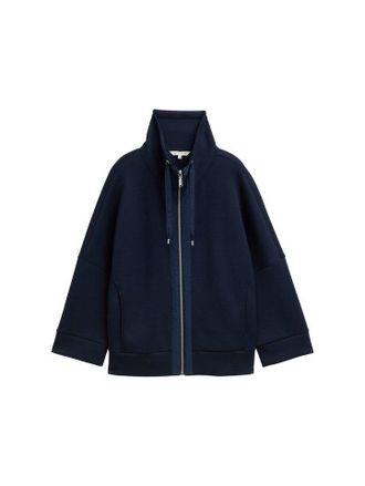 Tom Tailor Sweatjacke Strick & Sweatshirts Boxy Fit Scuba Sweatjacke