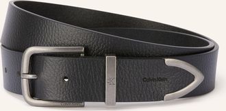 Calvin Klein Lederg&uuml;rtel schwarz