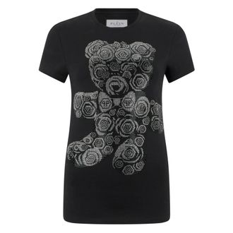Philipp Plein Femme, Tops, Noir, Taille: 44 FR T-Chemises