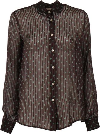 Mazzarelli Femme, Blouses et Chemises, Brun, Taille: 38 FR Camicia IN STA Mod. Mari B