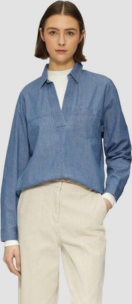 s.Oliver Langarmbluse Bluse Lässige Jeansbluse im Relaxed Fit