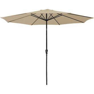 Happy Garden Parasol droit HAPUNA rond 3,30m de diam&egrave;tre beige