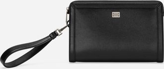 Dolce & Gabbana Pouch Bag Aus Kalbsleder - Mann Brieftaschen Und Clutches Schwarz Onesize