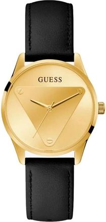 Guess Goldene Zifferblatt Lederuhr f&uuml;r Frauen - - Accessories - Damen - Mehrfarbig - ONE SIZE