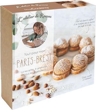 ScrapCooking Set Paris-Brest - LAtelier de Roxanne - Set zum Backen - mit Spritztülle, Spritzbeutel, Ständer & Zutaten - 99977ADR, klar