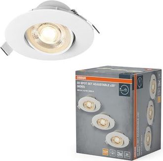 Osram LED Spot Set Recess Adjustable Plastic 4.9W 830 36&deg; White