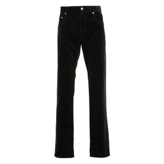 Saint Laurent Schmale Cordhose Tiefes Schwarz - - Jeans - Herren - Schwarzk - W32