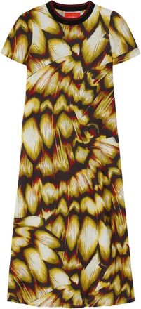 La DoubleJ robe imprimée à manches courtes - Noir