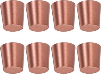 Lurrose 8 St&uuml;ck Teiliges Messing M&ouml;belbeine Konisch Holztablett F&uuml;&szlig;e Schmuckkasten Erh&ouml;hung Polierte Langlebige Messingf&uuml;&szlig;e f&uuml;r Schneidebrett M&ouml;bel und Dekora