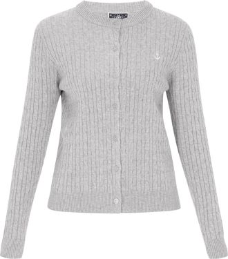 Dreimaster Dreimaster Strickjacke Frauen HellGrauMelange