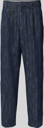 Closed Relaxed Fit Stoffhose mit Label-Detail