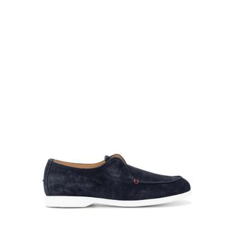 Kiton Homme, Chaussures, Bleu, Taille: 43 1/2 EU Mocassin Confortable en Cuir