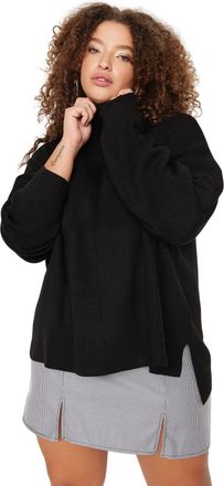 Trendyol Polo Collar Green Strickwaren Sweater - Mit Reißverschluss TBBAW23AN00056