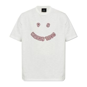 Paul Smith T-Shirt mit Logo-Print - - Tops - Herren - Wei&szlig; - S