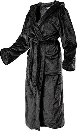 Di Ficchiano Peignoir &agrave; capuche unisexe pour homme et femme Douillet V&ecirc;tement de nuit en microfibre &eacute;l&eacute;gante Kimono avec choix de couleurs et de tailles XXS 5XL Ba