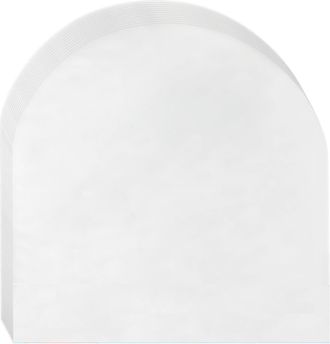 Generic Albumh&uuml;llen f&uuml;r den Innenbereich, transparent, 50 St&uuml;ck, LP Inner Sleeves - 50 St&uuml;ck runde Unterseite, antistatische H&uuml;llen aus kristallklarem Vinyl |