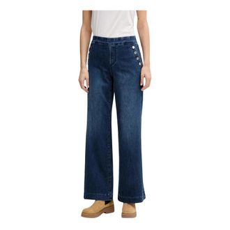 Joseph Ribkoff Wide Leg Pull-On Jeans - - Jeans - Damen - Blau - L