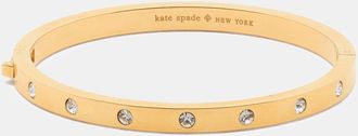 Kate Spade New York Kate Spade Set In Stone Gold-Armreif Mit Scharnierverschluss f&uuml;r Frauen in Klar/Gold | Metall
