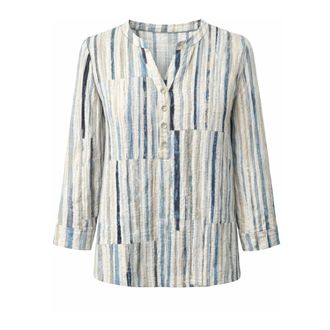 2-Biz Femme, Blouses et Chemises, Bleu, Taille: 38 FR Chemises