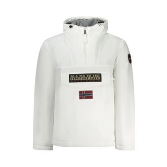 Napapijri Regenwaldjacke mit Kapuze und Taschen - - Jackets - Herren - Wei&szlig; - XL