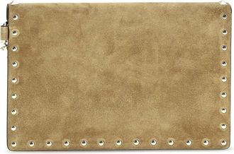 Valentino Garavani Rockstud Clutch - Beige