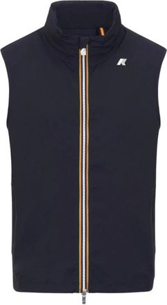 K-Way Homme, Vestes, Bleu, Taille: S Valen Gilet en Jersey de Nylon Stretch