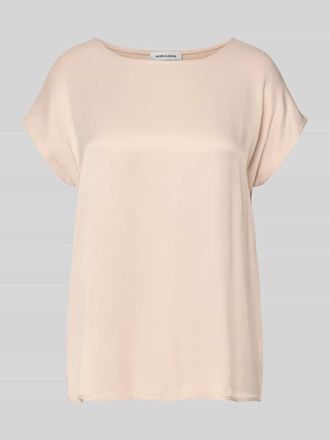 More & More T-Shirt mit U-Boot-Ausschnitt