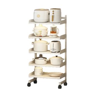 Generic Rollbarer Schlanker Aufbewahrungswagen, Badezimmer-Organizer-Schrank, Schmaler L&uuml;ckenwagen, Verstellbare Regalh&ouml;he, for Kleine Ecken Im Badezimmer Mit