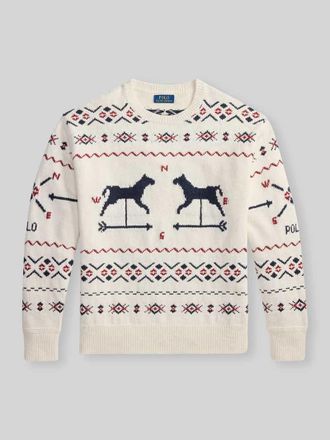 Polo Ralph Lauren Regular Fit Strickpullover aus Baumwoll-Leinen-Kaschmir-Mix