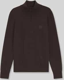 Boss Orange by Hugo Boss Regular Fit Troyer aus Baumwoll-Mix Modell Kanobix