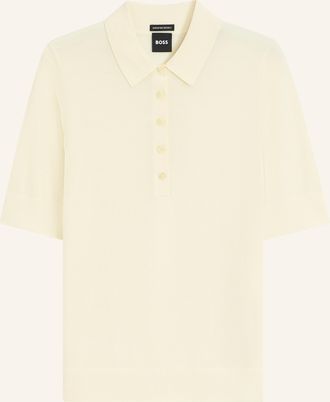 HUGO BOSS Poloshirt Fidenka Aus Merinowolle beige