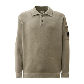 C.P. Company C.p. Company, Homme, Pulls, Gris, Taille: XL Chenille Cotton Polo