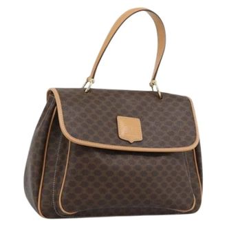 Celine Sac &agrave; main Pre-owned en toile Macadam - Femme - Pre-owned - Brun - Taille: ONE Size