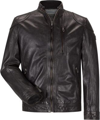 Milestone Lederjacke MSPepino leicht gefüttert mit Cordeinsätzen aus Lammleder