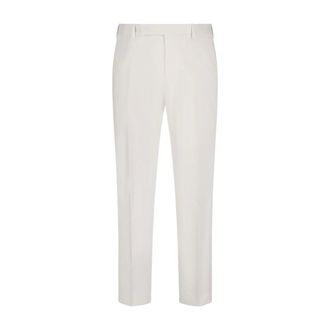 Pantaloni Torino Homme, Pantalons, Blanc, Taille: S Pantalon en Satin de Coton