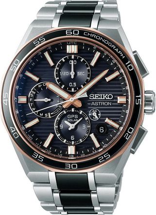 Seiko Astron GPS Solar Dual Time Chronograph Limited Edition Herrenuhr SSH180J1