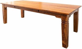 Massivmoebel24 Esstisch Akazie 200x100x76 honig lackiert oxford 0606