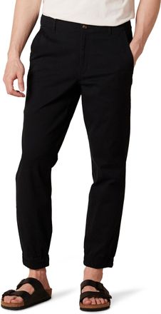 Amazon Essentials Herren Chino-Jogginghose mit schmaler Passform, Schwarz, XXL
