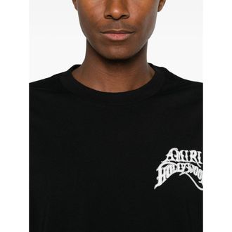 Amiri Logo-Embroidered T-Shirt - Black