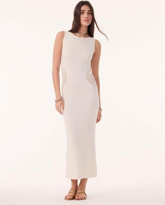 Kujten Robe longue patchs crochet - Robe Longue Zulema