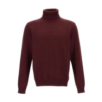 Zanone Homme, Pulls, Rouge, Taille: 2XL Pull Col Roul&eacute;