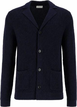 Ballantyne Homme, Pulls, Bleu, Taille: XL Cardigan Boutonn&eacute; &agrave; Poches Appliqu&eacute;es