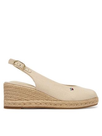 Tommy Hilfiger Espadrilles Mid Wedge Espad Slingback FW0FW09228 Beige