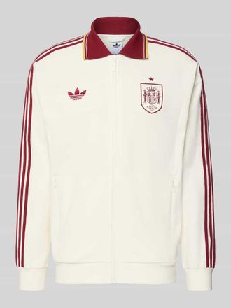 adidas Regular Fit Trainingsjacke Spanien aus Baumwoll-Mix Modell BLACAS