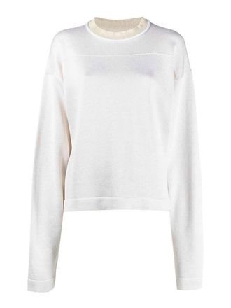 Jil Sander Pull Col Rond - Beige