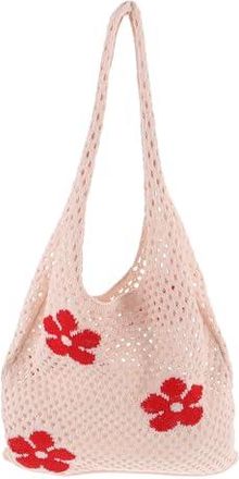 BESPORTBLE FRCOLOR Fourre-Tout en Filet Blanc L&eacute;ger &agrave; Longue Poign&eacute;e Paquet de Plage Grand Format en Maille Respirante Pochette de Transport Pratique pour Course