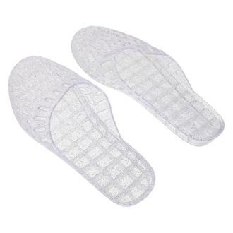 Beaupretty Pantoufles Transparentes Creuses pour Femmes Sandales Plates en Plastique Souple Antid&eacute;rapantes Chaussures DInt&eacute;rieur Salle de Bain Pointure 38 Style 