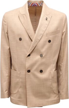 Bob Homme, Vestes, Beige, Taille: L Suit402 Costume Crois&eacute;