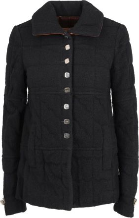 Fendi Gesteppte Jacke mit Kn&ouml;pfen - Schwarz
